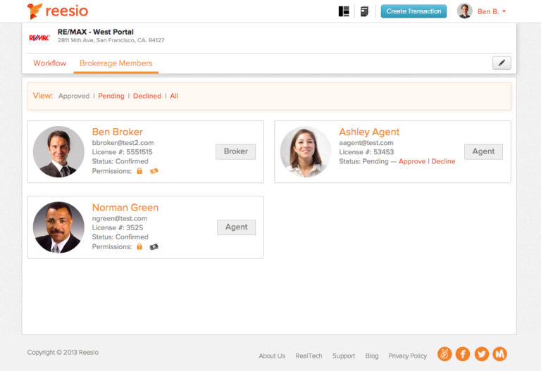 Reesio rolls out transaction management for brokers - Inman