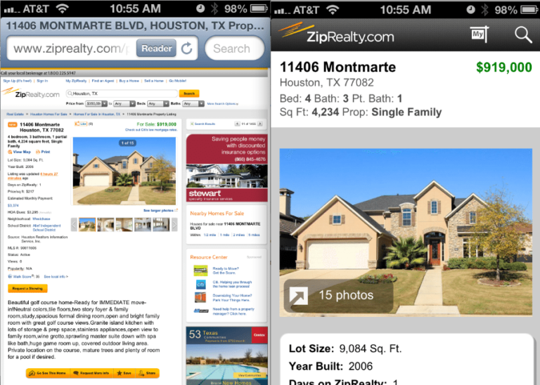 ZipRealty launches mobile-optimized website - Inman