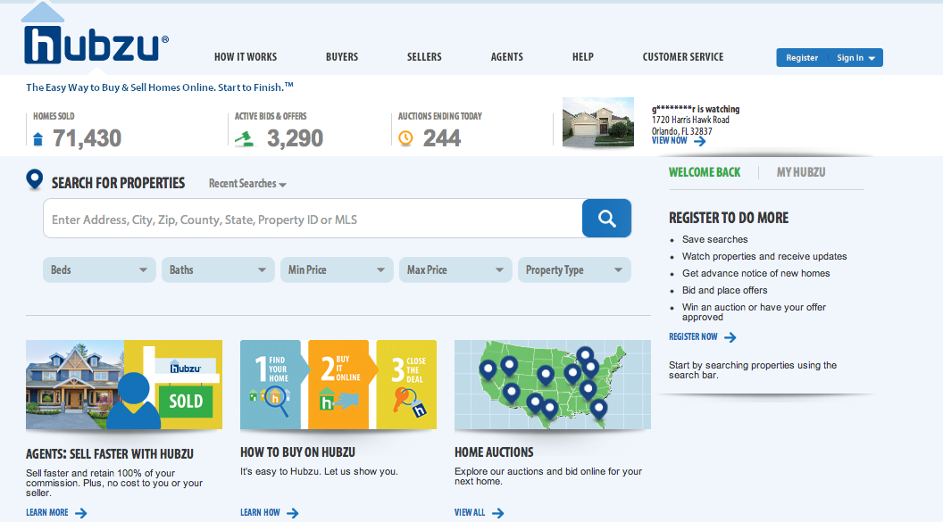 Online auction platform Hubzu expands into short sales - Inman