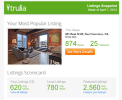 When consumers click on your listing, Trulia will let you see other ...