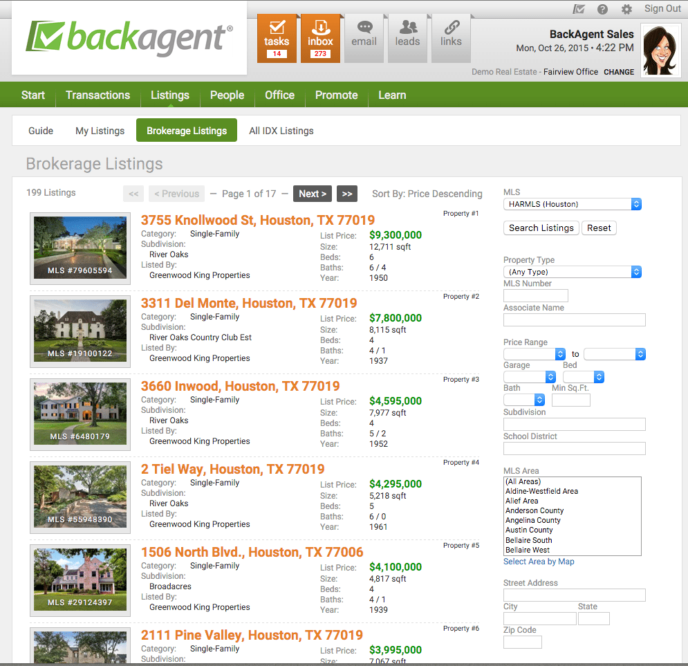 BackAgent should be top-of-mind for transactions and office ...