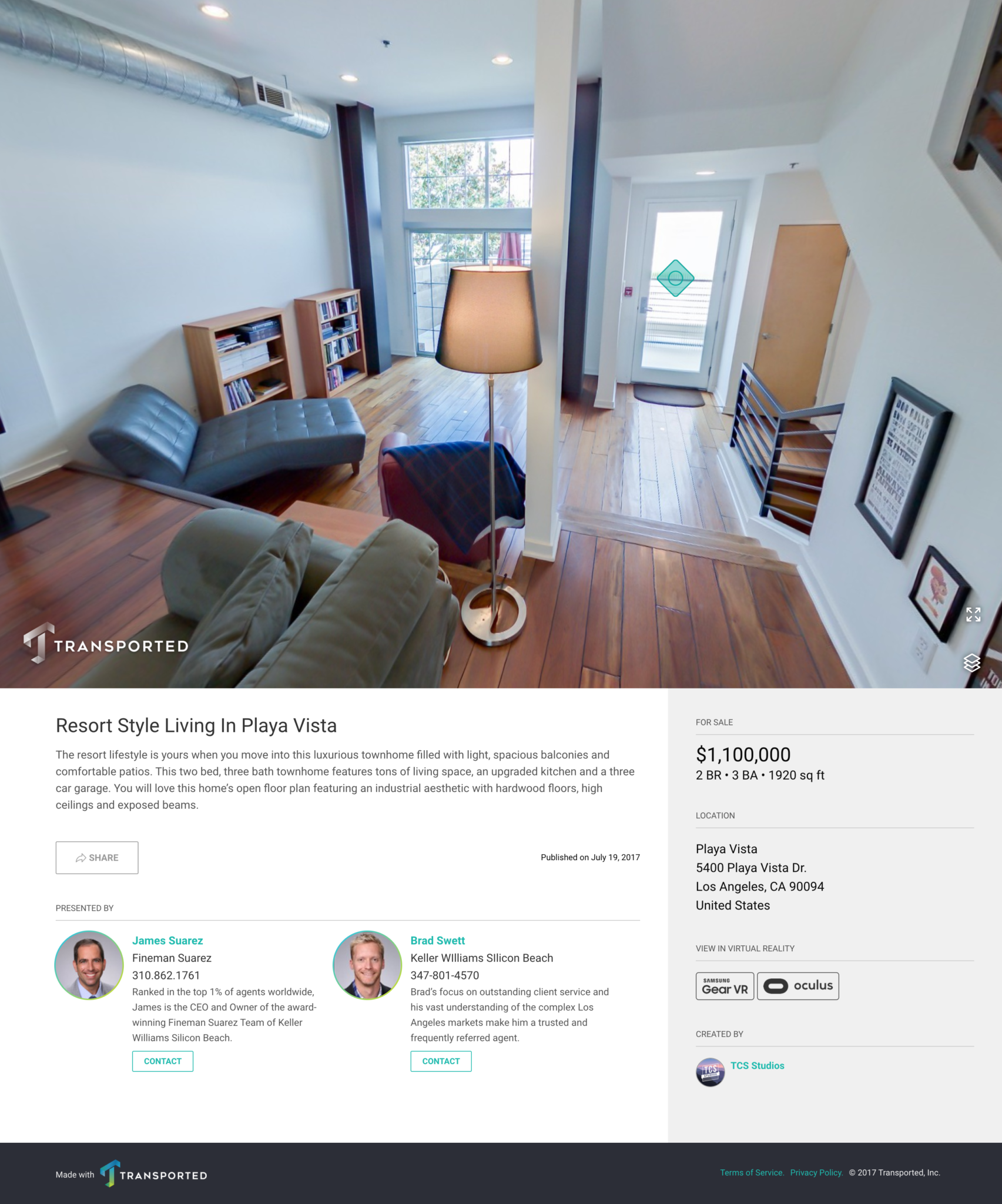 Get 'Transported' Into Real Estate's New VR Home Tours - Inman